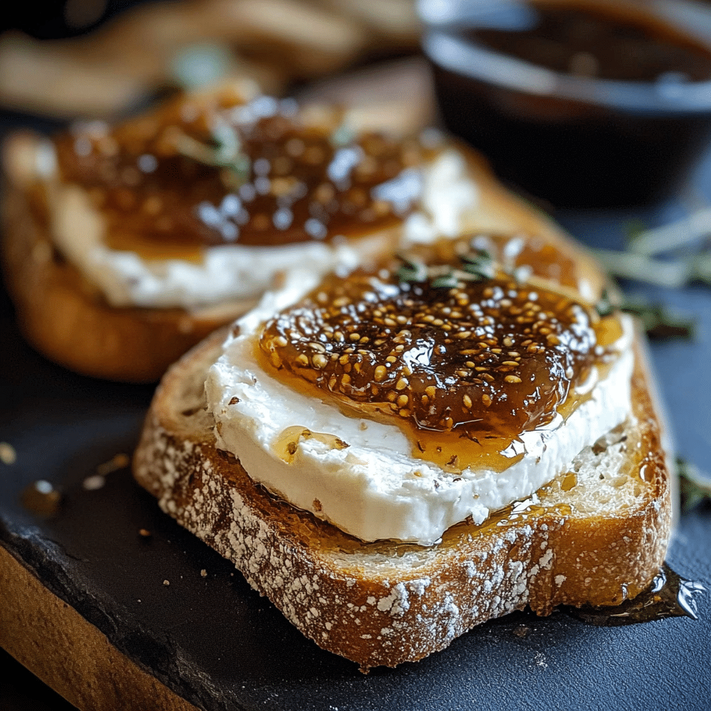 Goat Cheese and Fig Jam Toast - I Heart Meals