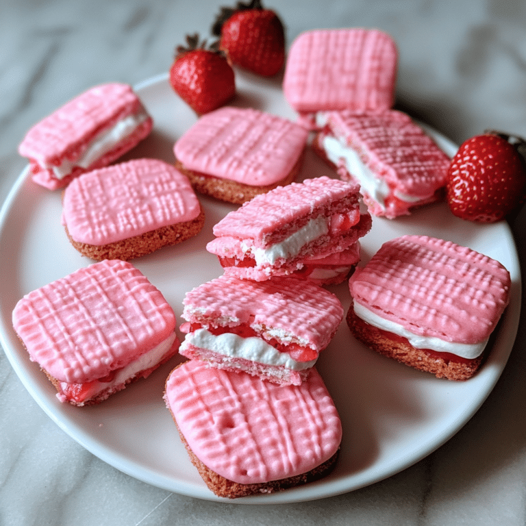Easy Strawberry Wafer Cookies - I Heart Meals