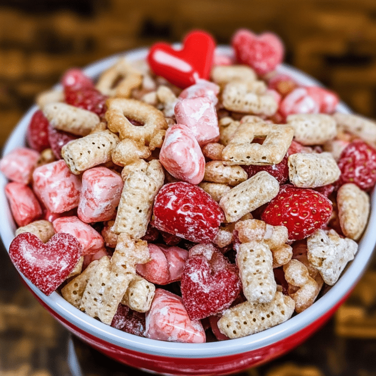 Strawberry Valentine’s Chex Mix – iheartmeals.com
