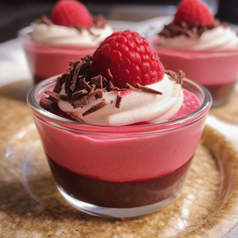 Easy Double Raspberry Mousse Cups - I Heart Meals